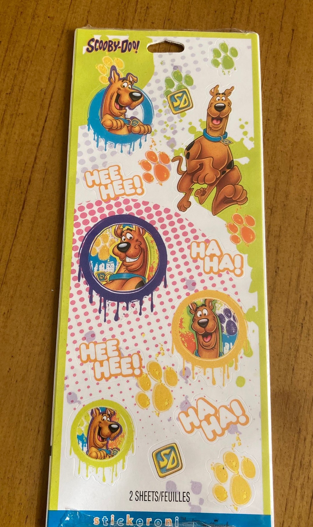 Sealed 2 Sheets Scooby Doo Sticker Sheet - Etsy