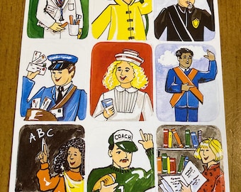 Career Day Stickers - Etsy