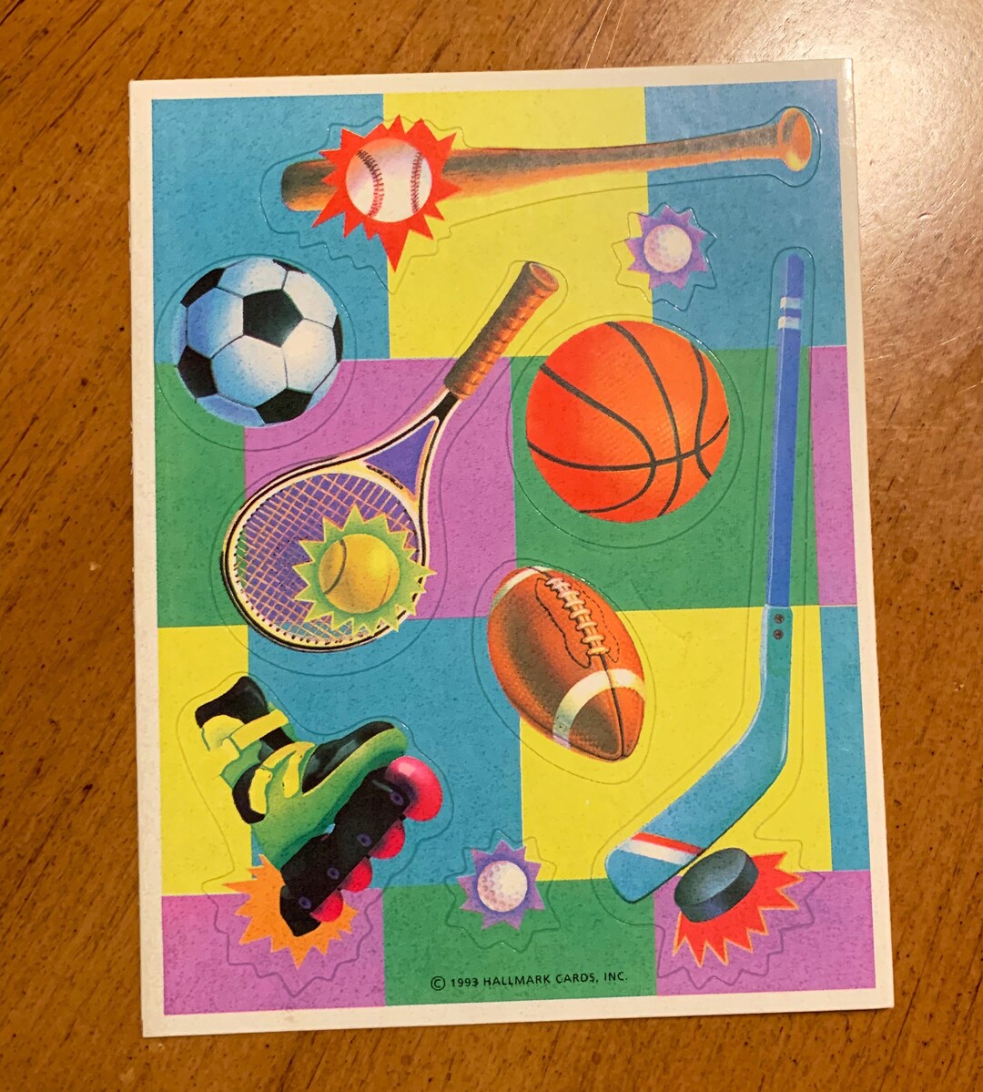 1993 Vintage Sports Sticker Sheet - Etsy