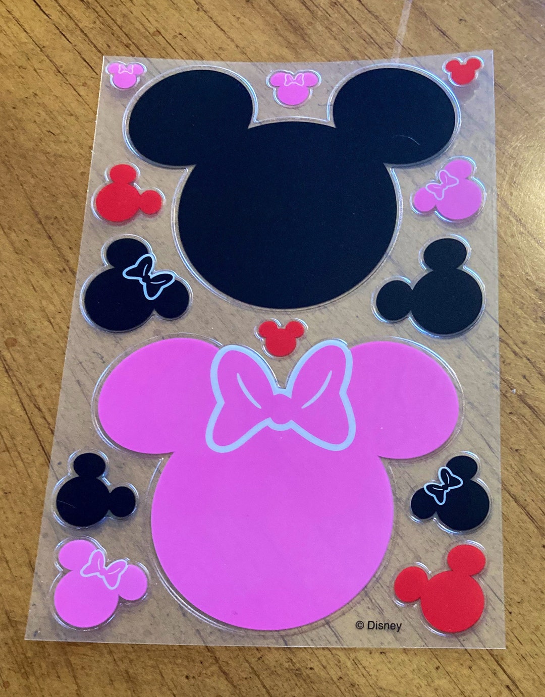 Vintage Disney Decal Mickey Mouse and Minnie Mouse Ears - Etsy