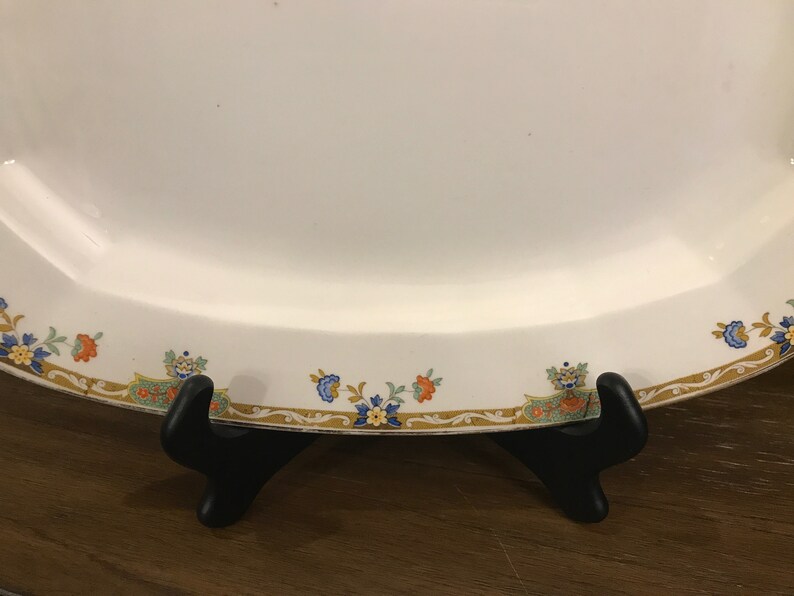 Platters MultiSided Vintage Large Vitreous Platter By Edwin M Knowles ...