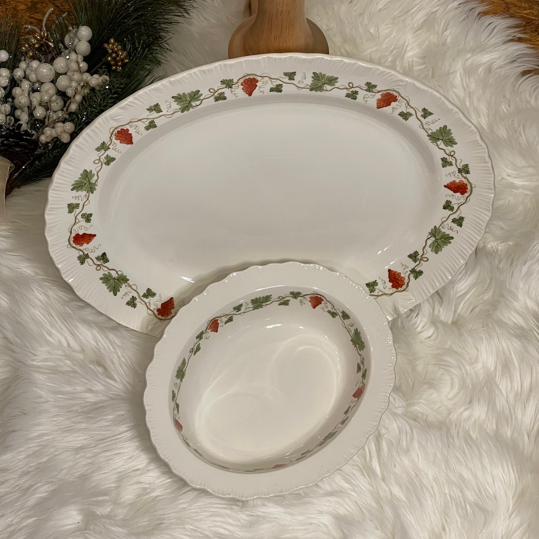 Wedgwood Bacchus Red Platter or Bowl - Made in England - Etsy