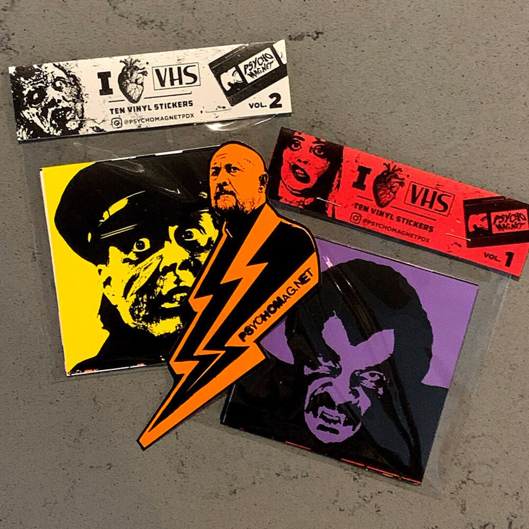 I Heart VHS Vol. 1 & 2 Vinyl Sticker Packs 21 Stickers - Etsy