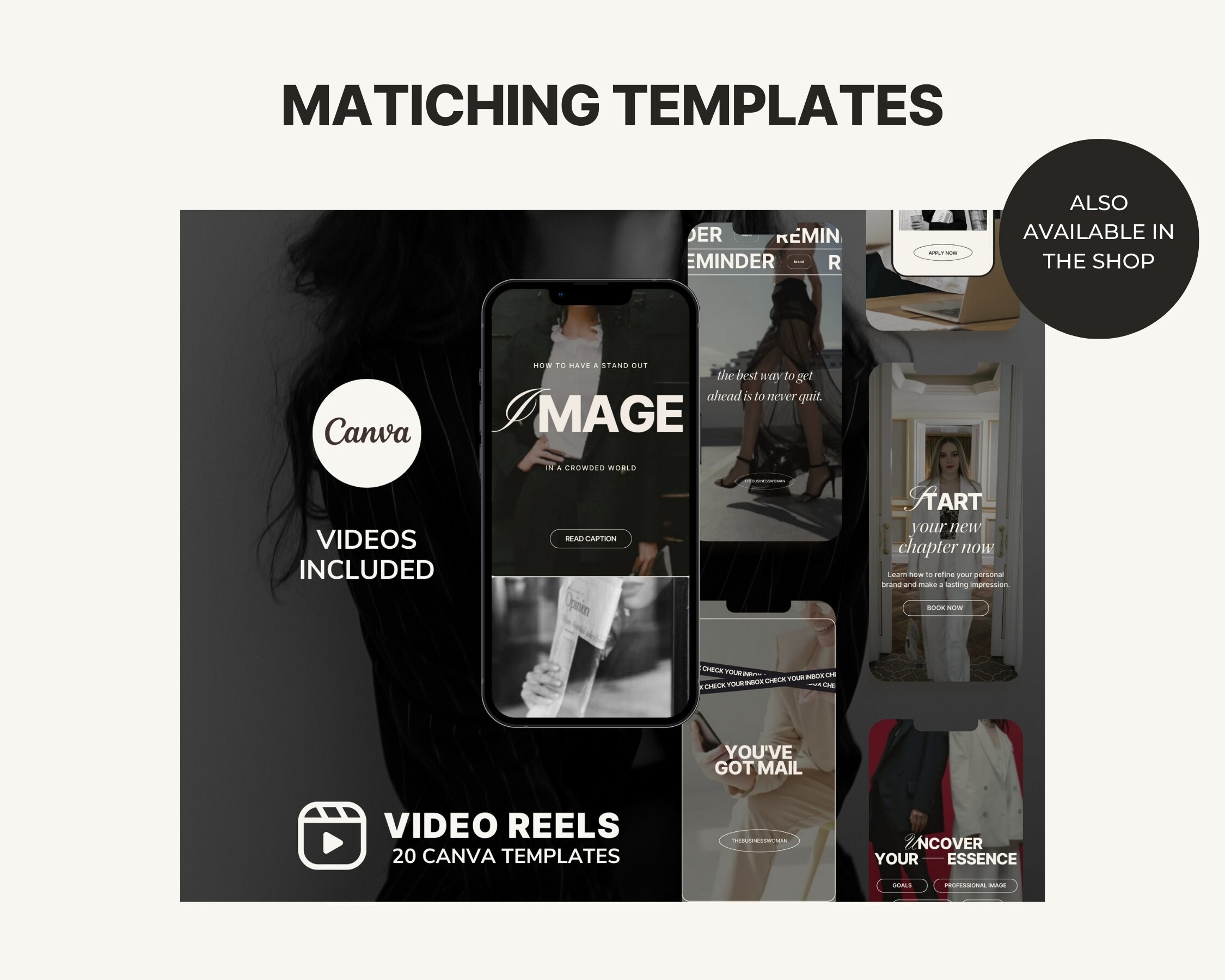 Link in Bio Template Canva Linktree Canva Template Instagram Landing ...
