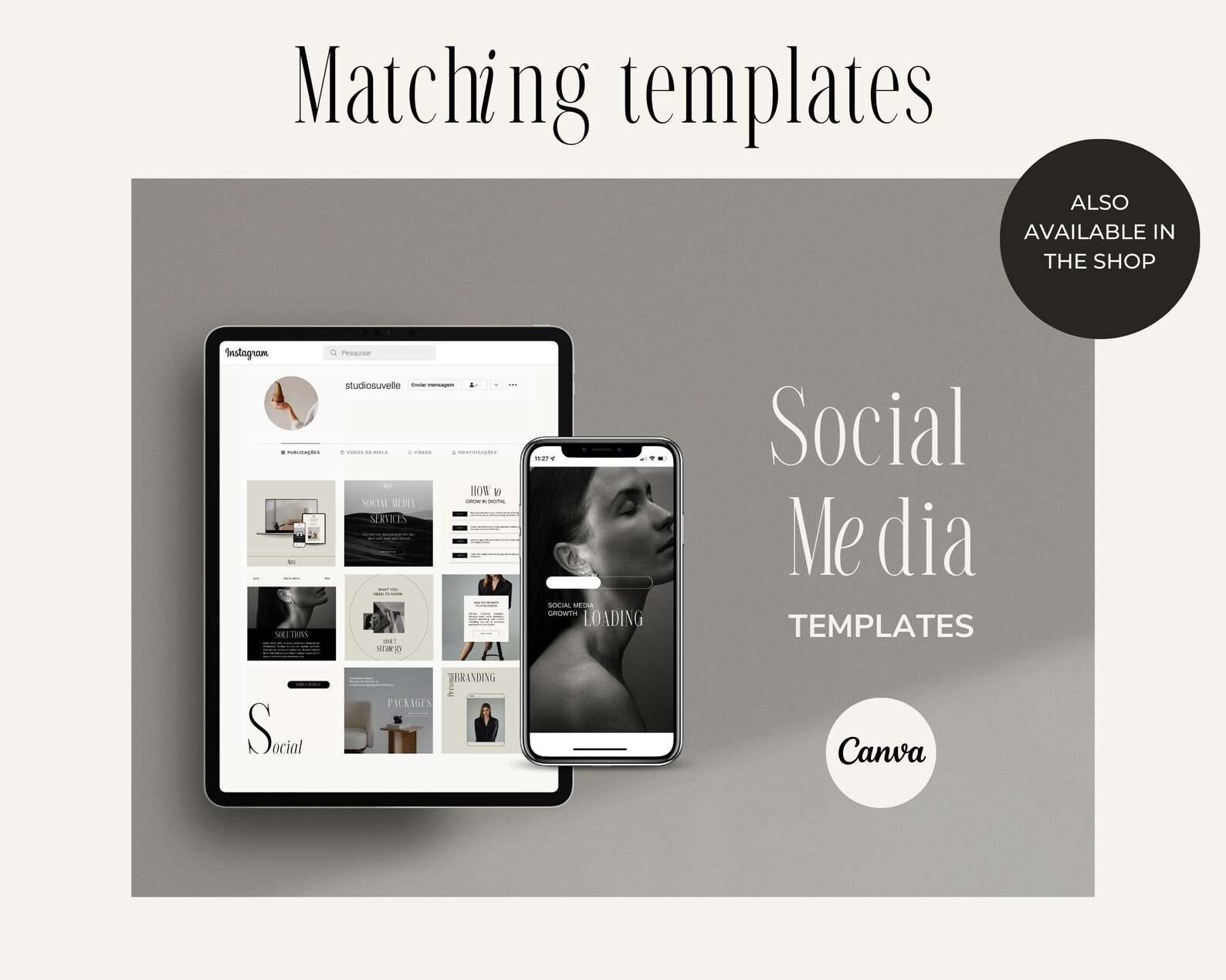 Link in Bio Template Canva | Linktree Canva Template| Instagram Landing ...