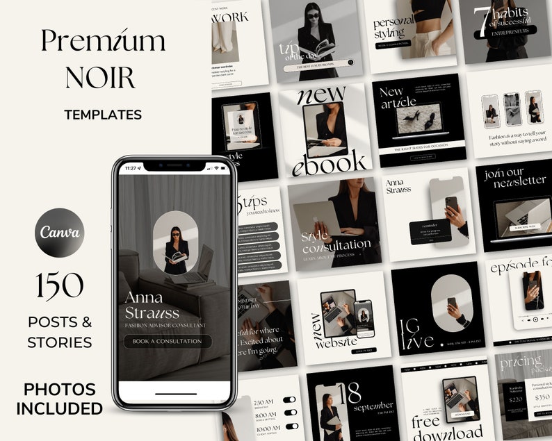 Aesthetic Instagram Post Templates Canva, Instagram Post Business ...