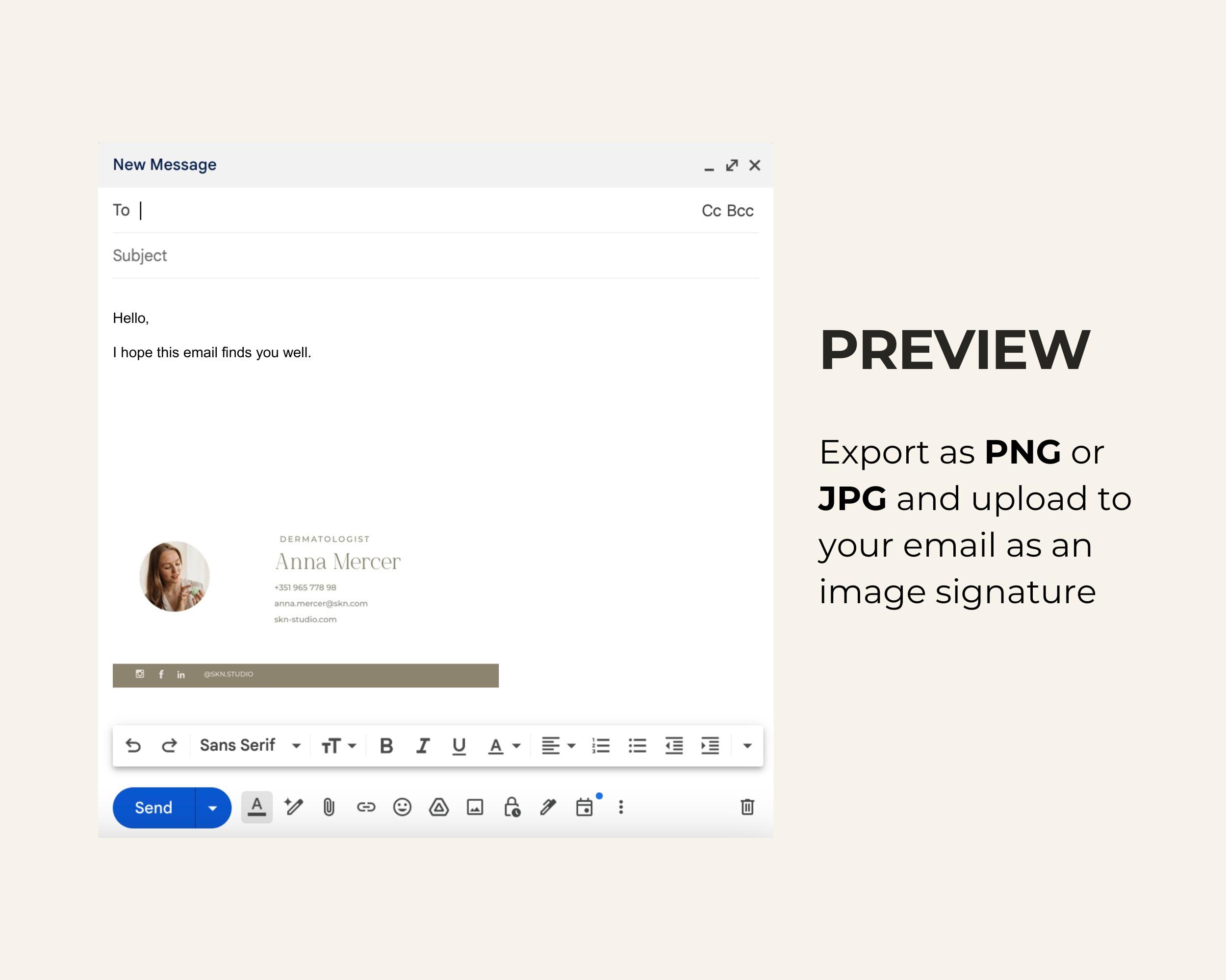Email Signature Template Bundle, Custom Signature Design, Digital ...