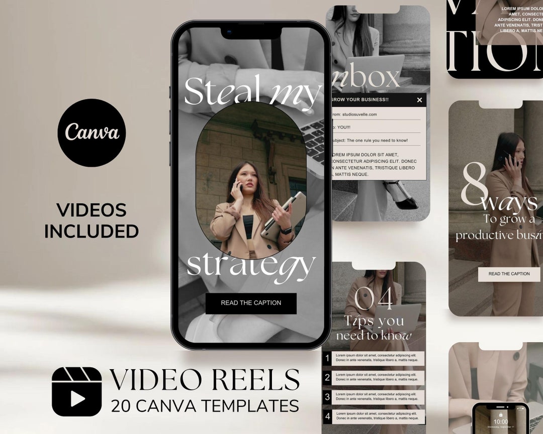 Instagram Video Reel Templates Canva, Engagement Reels, Motivational ...