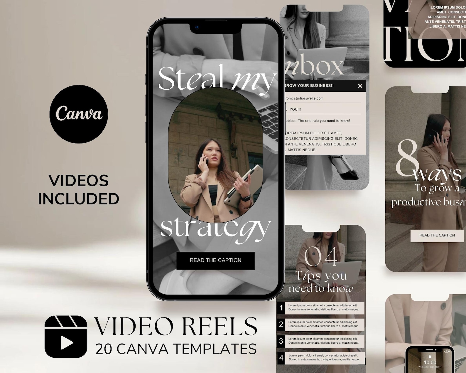 Instagram Video Reel Templates Canva, Engagement Reels, Motivational ...