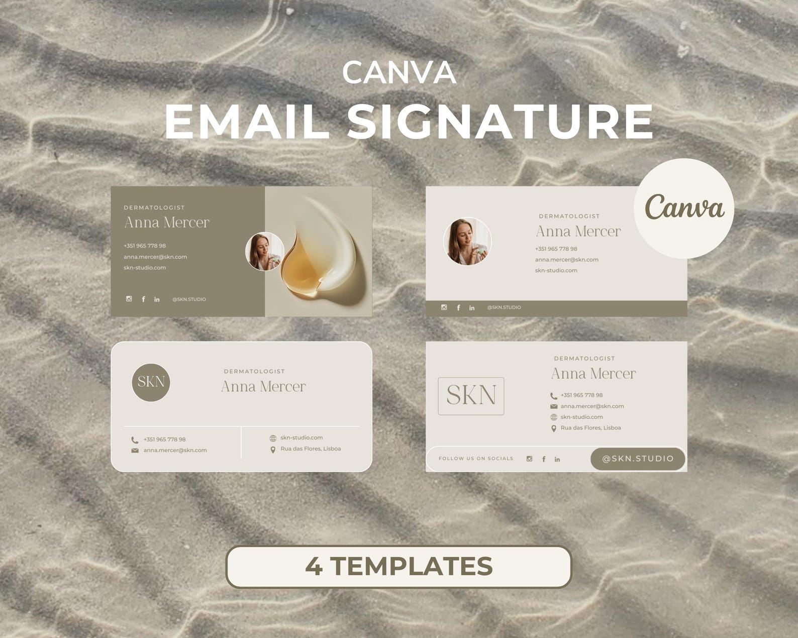 Email Signature Template Bundle, Custom Signature Design, Digital ...