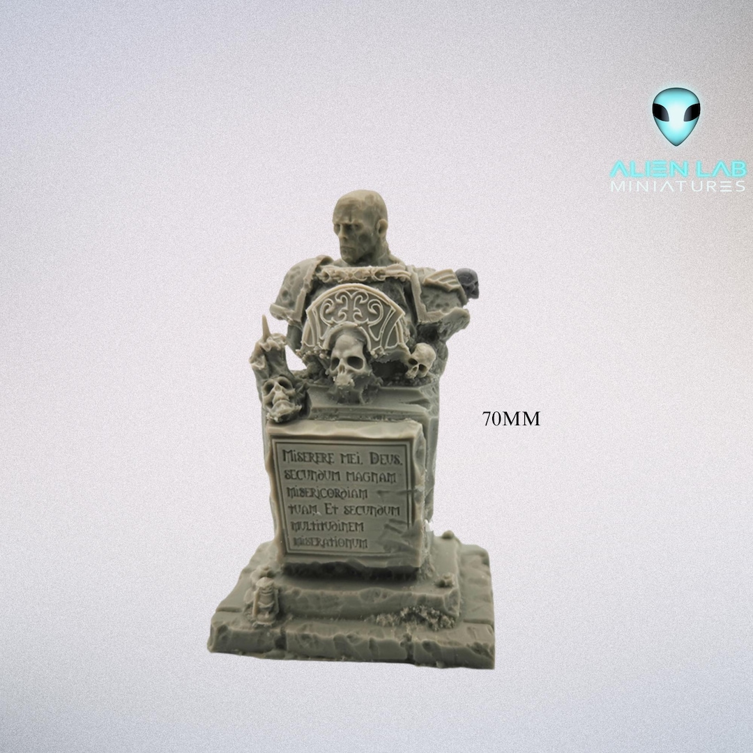 Immortal Statue Miniature Fantasy RPG Terrain for Tabletop Roleplaying ...