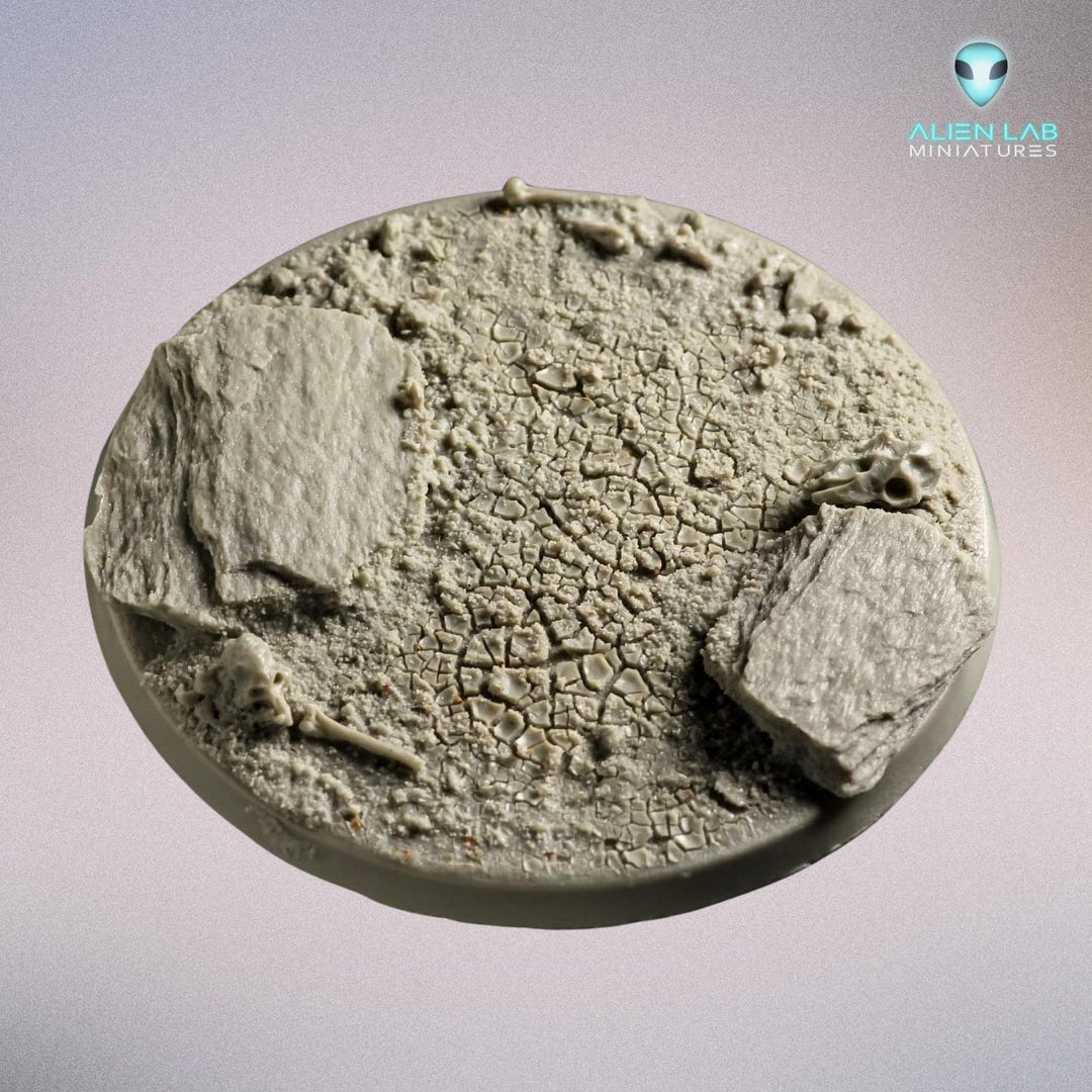 Wasteland Resin Base (80mm): Tabletop RPG, Wargaming Terrain - Etsy