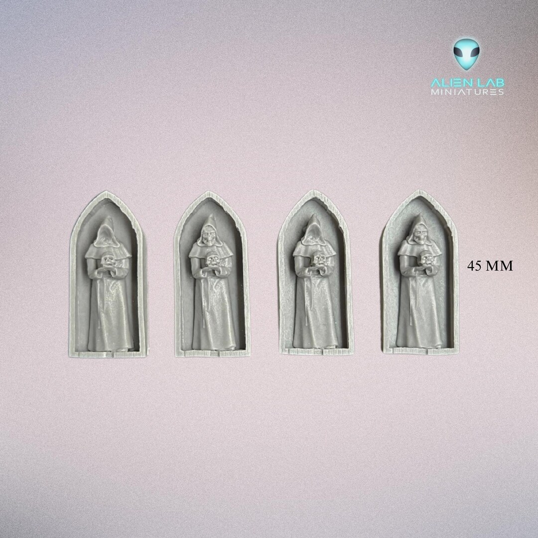 Gothic Alcove Statues: 28mm Wargaming Terrain - Resin Dungeon Decor - Etsy