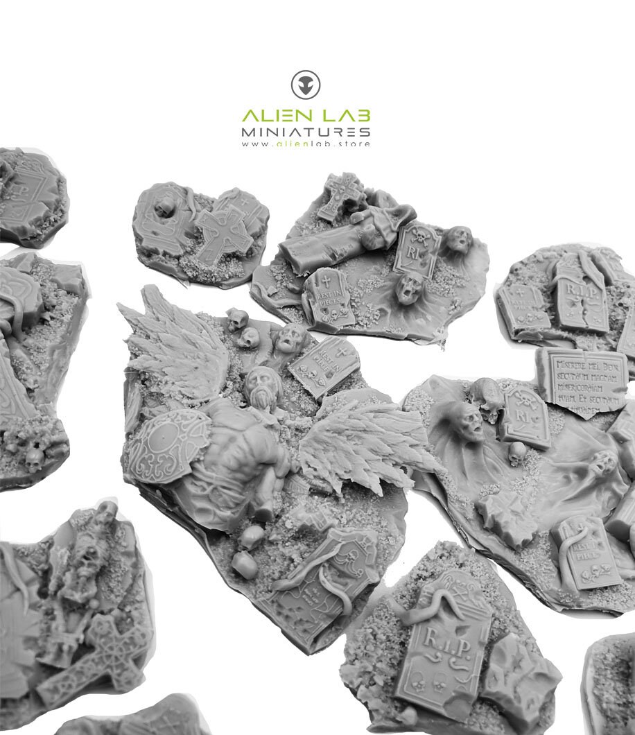 Graveyard Basing Kit, Tabletop, Rpg, Miniaturewargaming, Wargaming ...