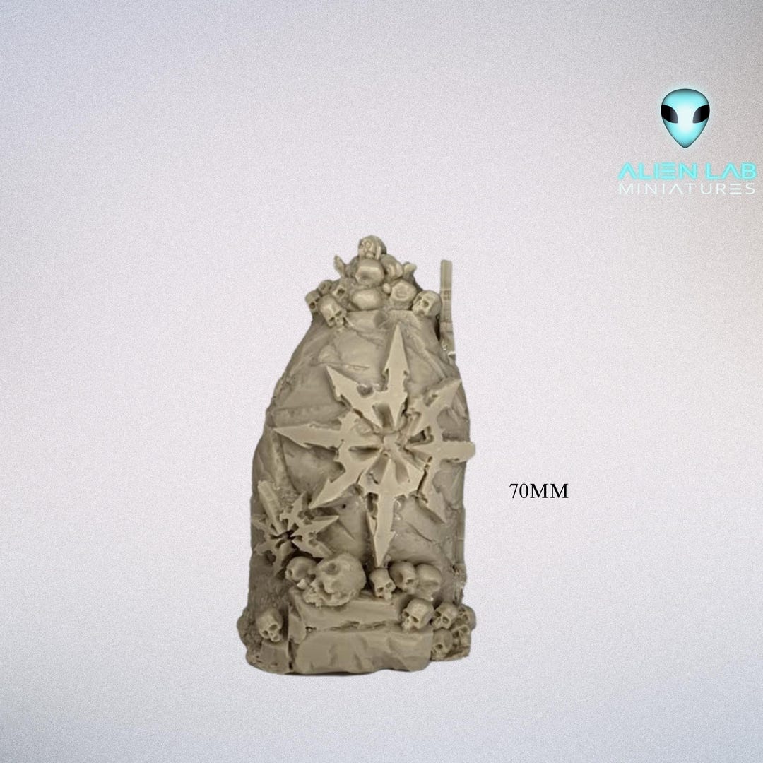 Altar of Chaos Terrain – Resin Dark Shrine Scenery for Tabletop RPG ...
