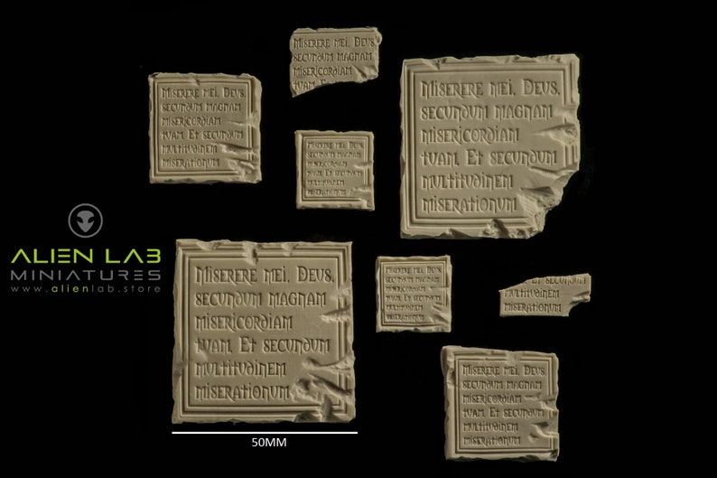 Temple stone tablets 28mm D&D Dungeon Terrain RPG Miniature | Etsy