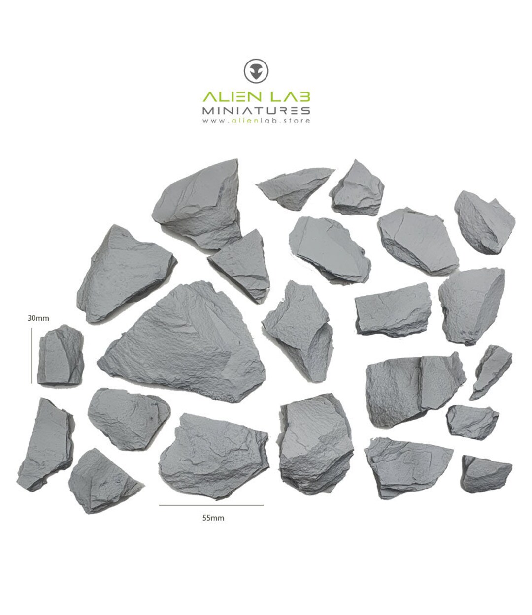 Rocks Basing Kit for RPG & Tabletop Miniature Wargaming Compatible With ...