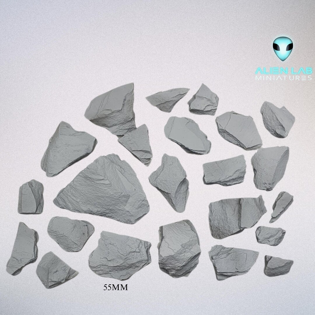 Rocks Basing Kit for RPG & Tabletop Miniature Wargaming Compatible With ...