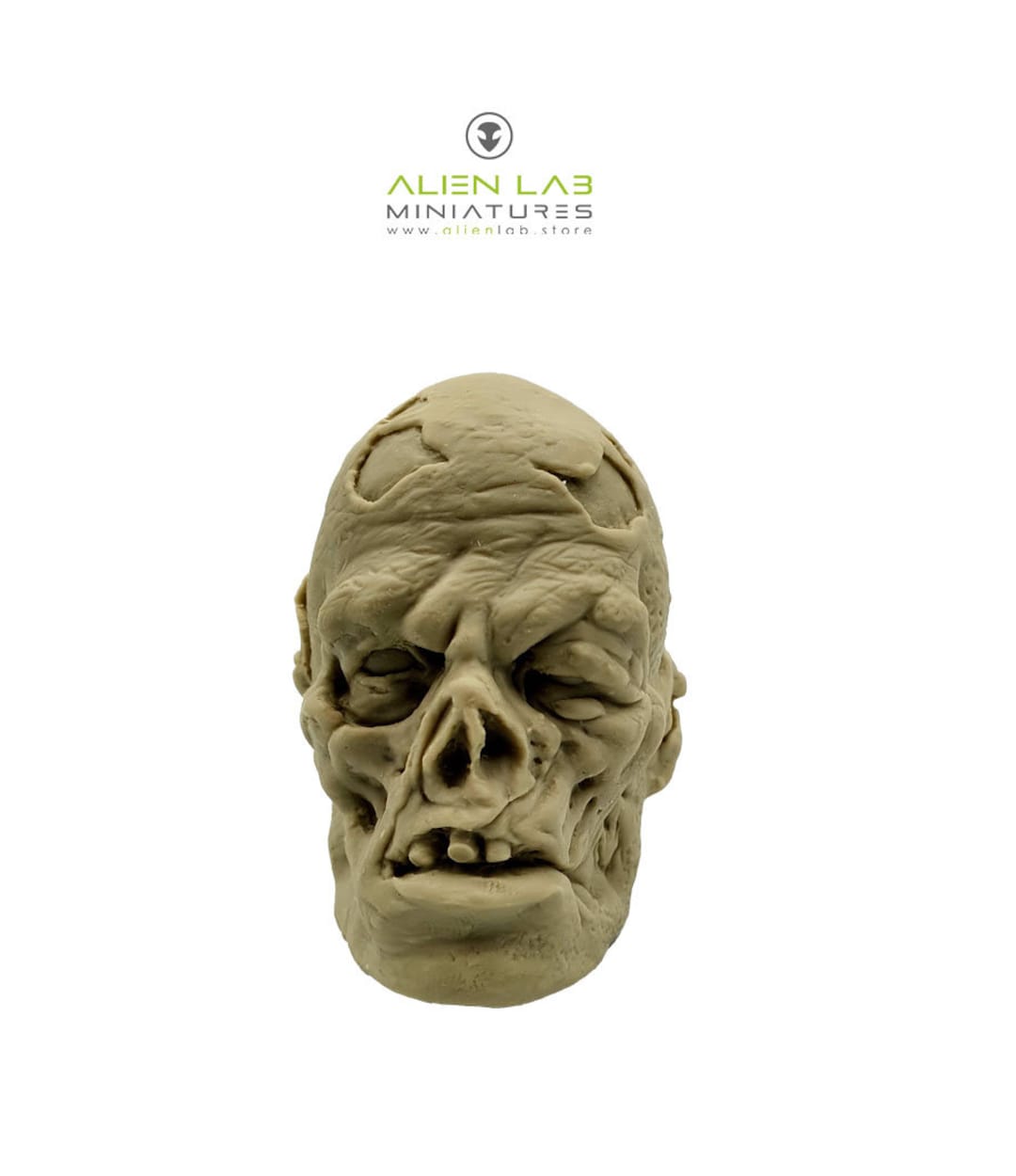 Zombie Head, Bust, Horror Art, Sculpture, Figurine Statue, Creature ...