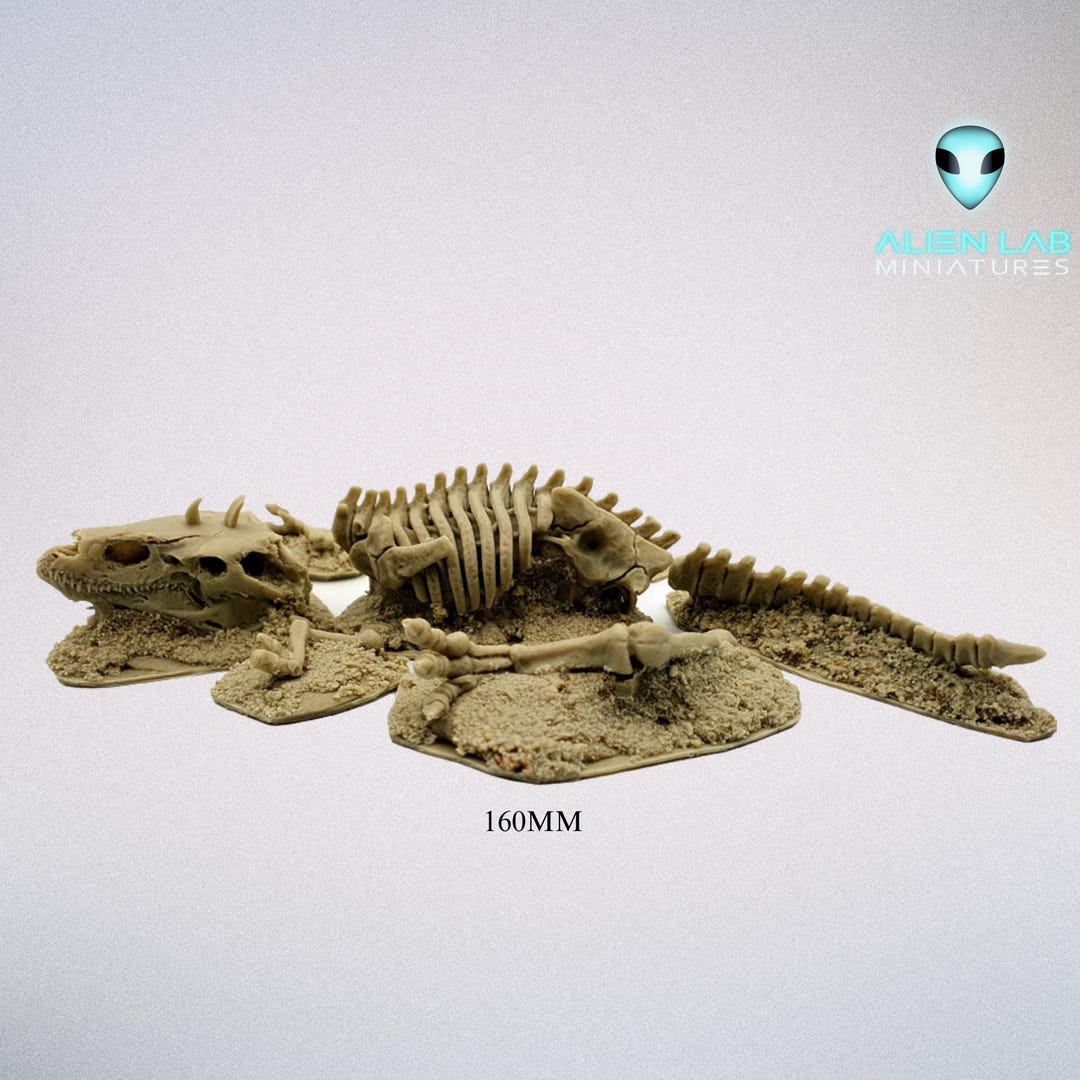 Dragon Skeleton Terrain Miniature – Perfect for RPG Tabletop Adventures ...