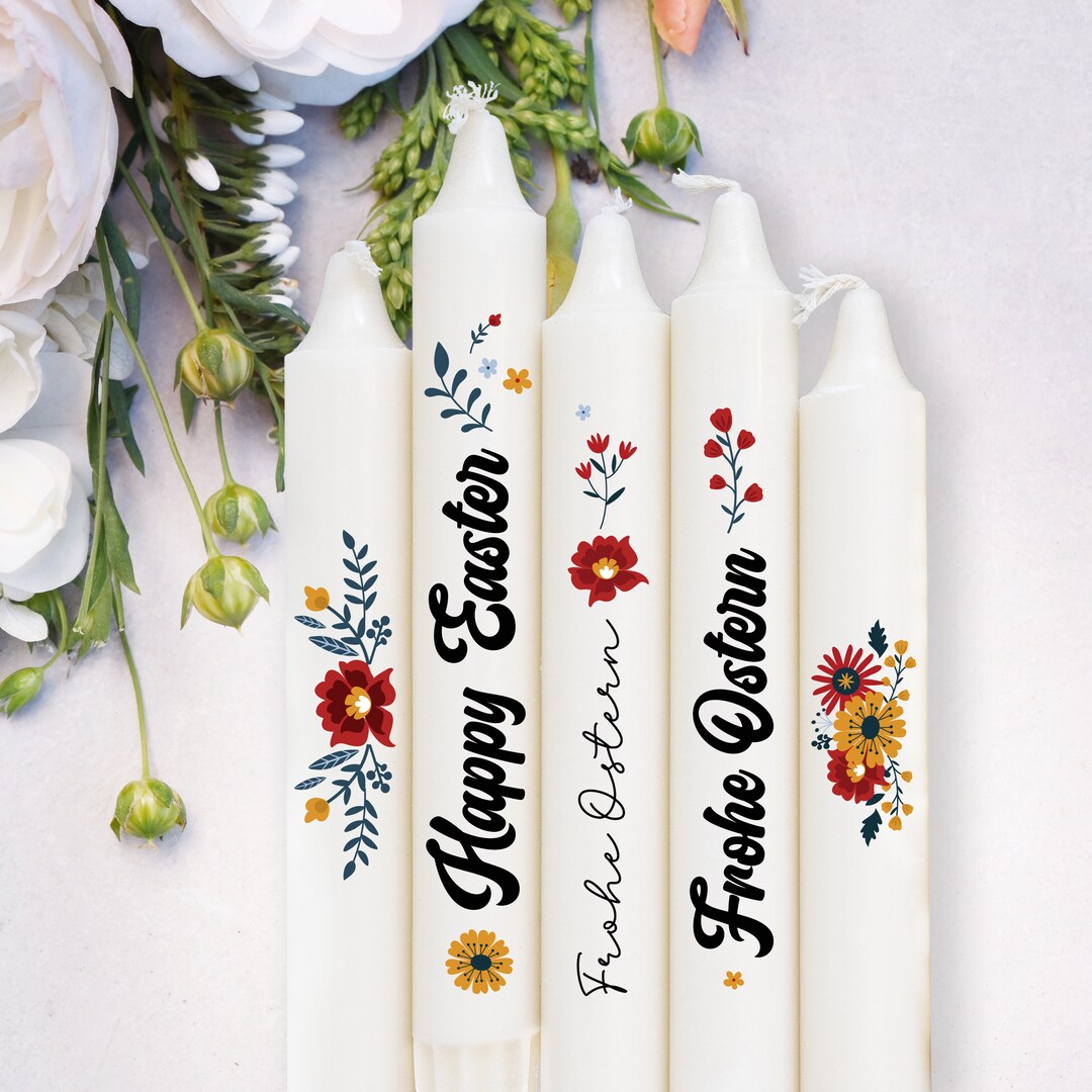 Candle Stickers Candle Tattoos Tattoo Foil Gift Flowers Scandinavian ...