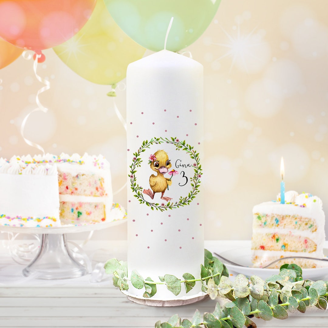 Birthday Candle Duck Ducklings Chick Flowers Candle for Birthday Candle ...
