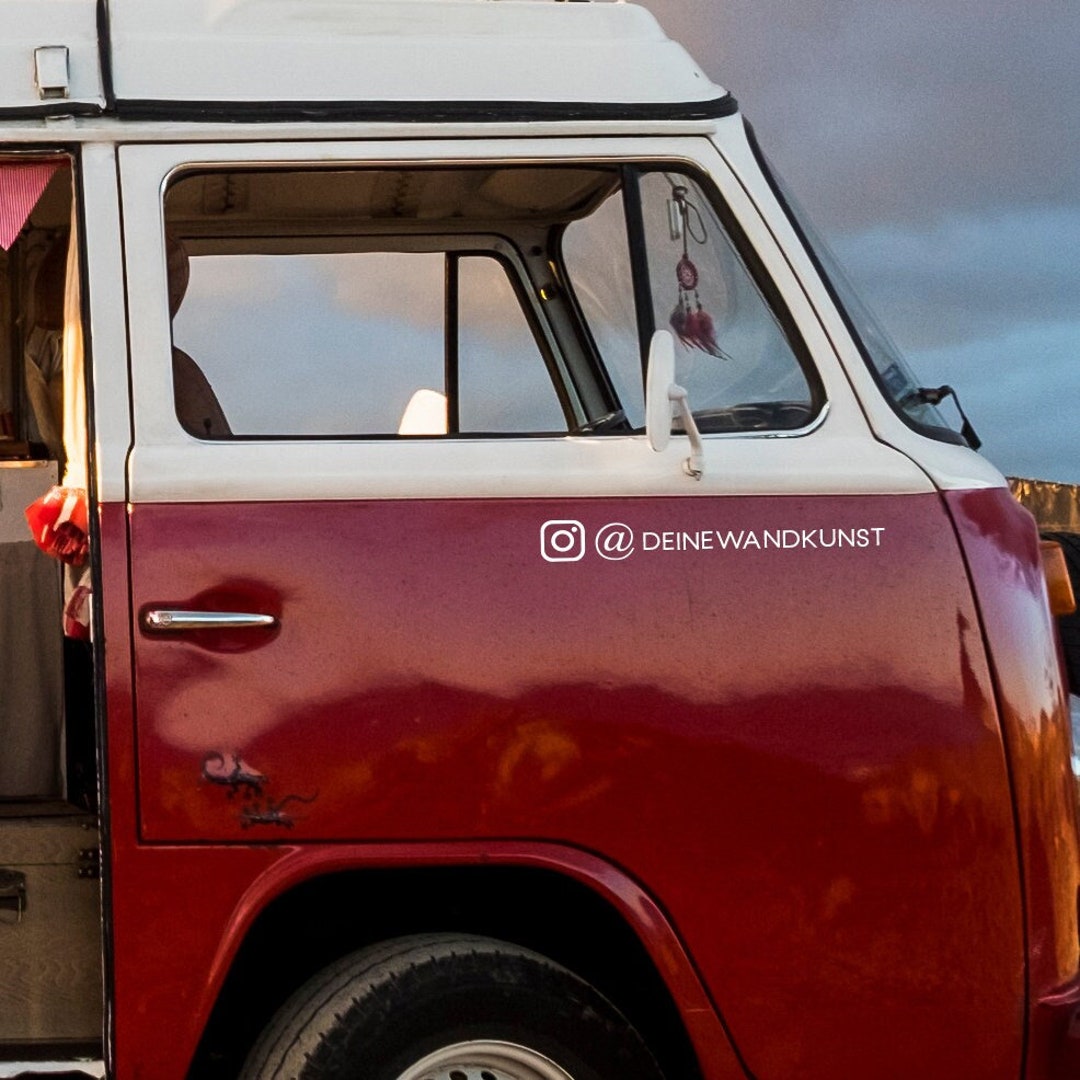 Car Tattoo Sticker Your Instagram Logo Customizable Address Insta ...