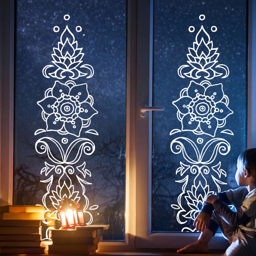 Template Window Picture Chalk Window Picture Chalky Markers Christmas ...