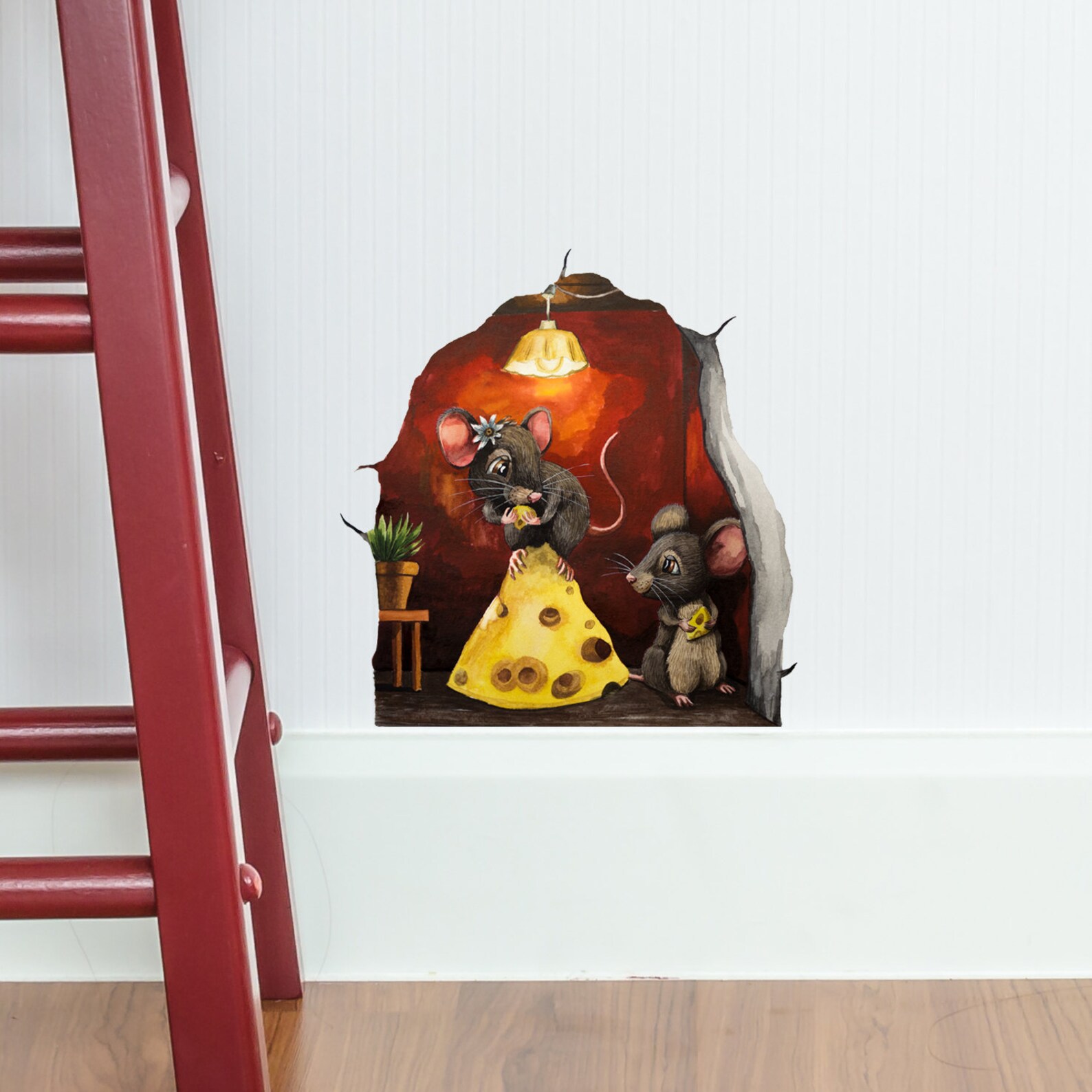 Mice door wall decal wall sticker mouse door mouse door | Etsy