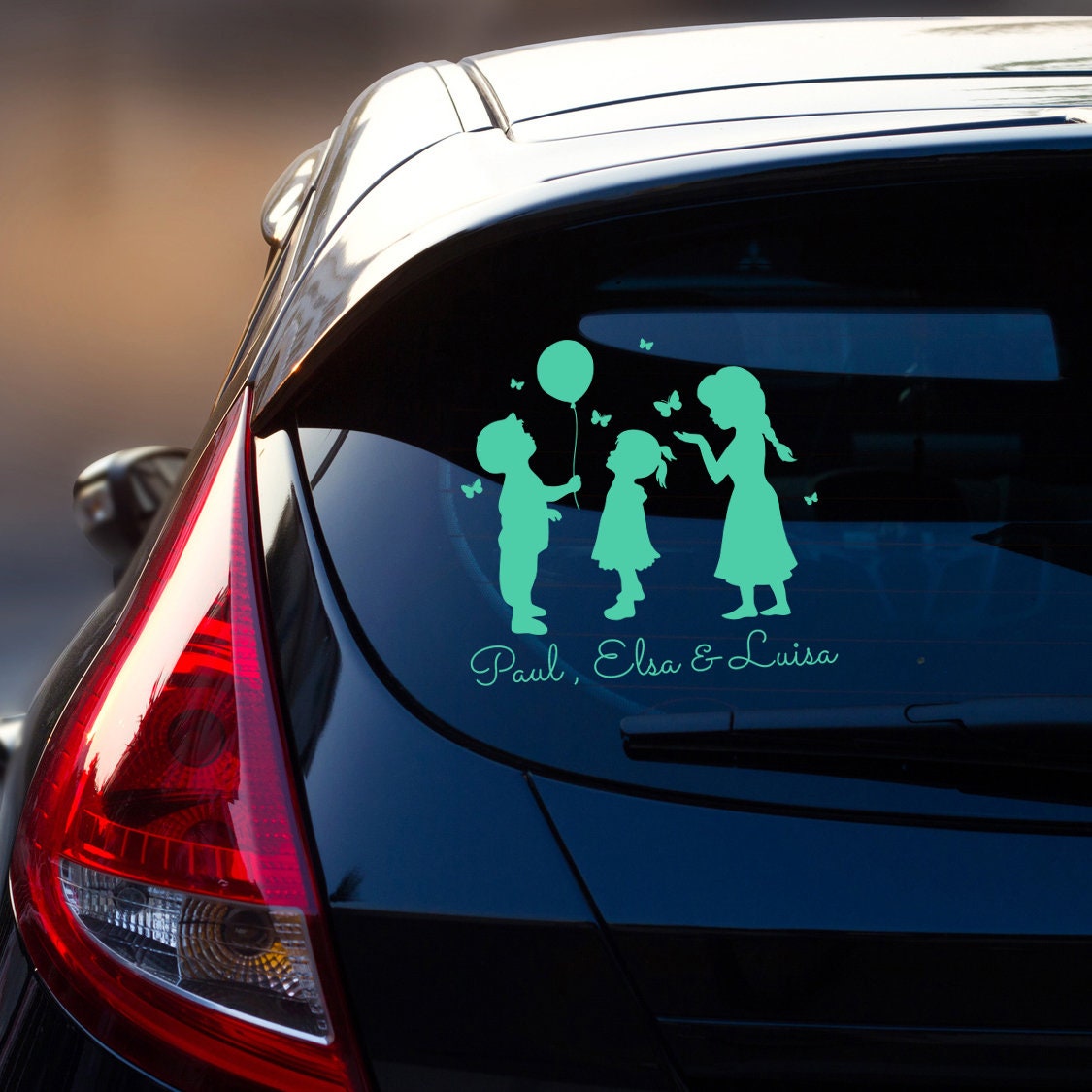 Car Sticker Rear Window Name Kids Kids M2197 - Etsy Norway