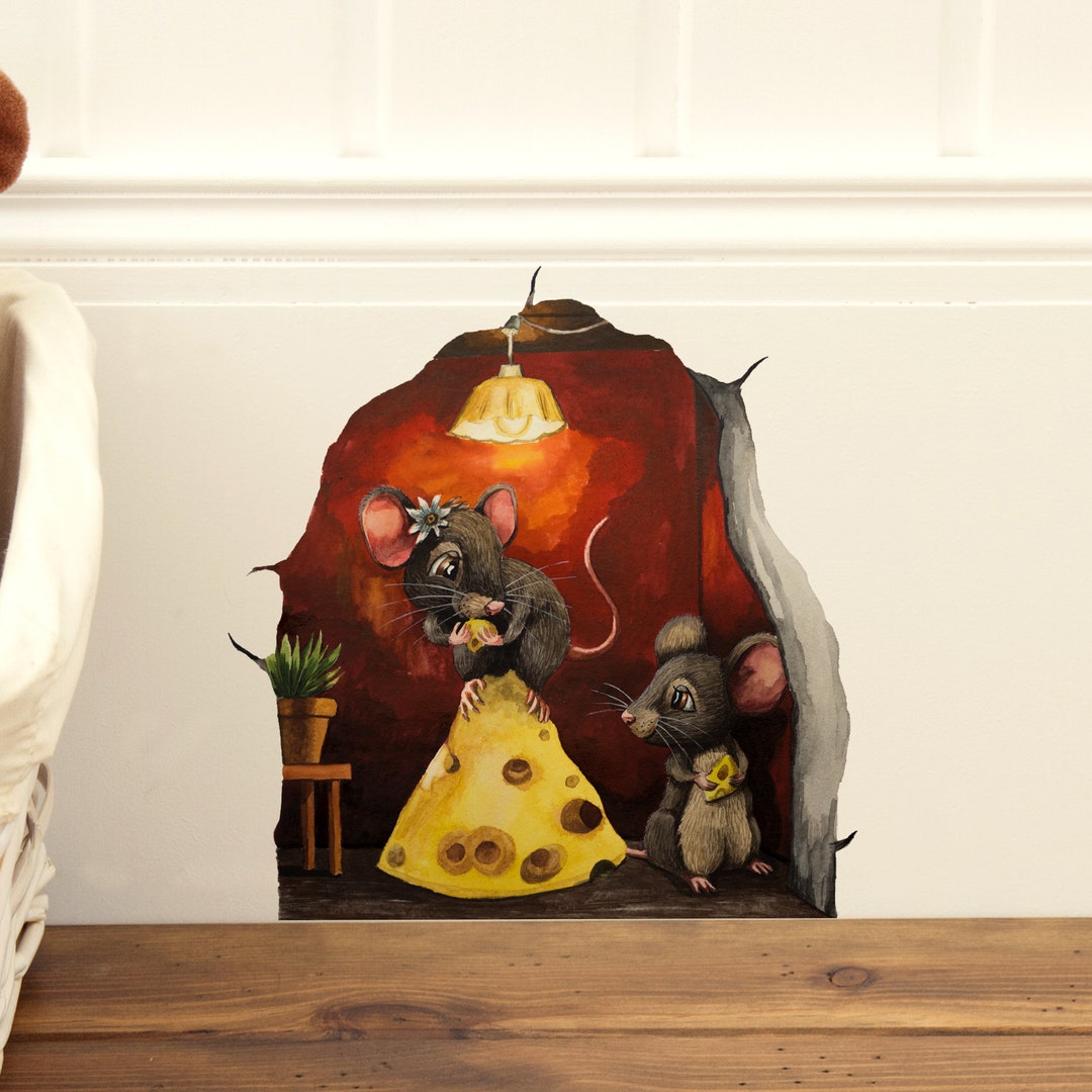 Mouse Door Wall Sticker Wall Sticker Mouse Door Mouse Door Gnome Door ...