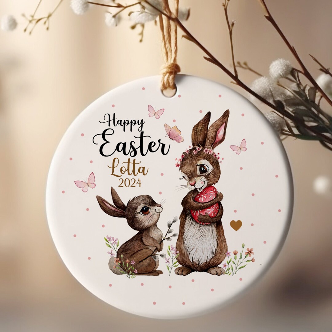 Easter Pendant Easter Decorations With Bunnies Bunny Easter Egg Easter ...
