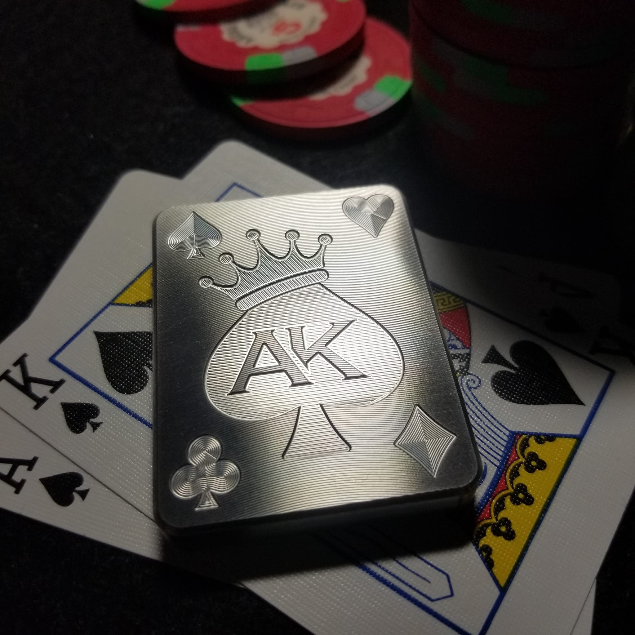 Original Muckmonkeys Ace/king BIG SLICK Poker Card Protector Casino ...