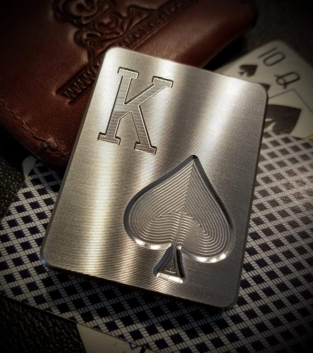 Muckmonkeys Poker Card Guard Protector King of Spades - Casino Chip ...
