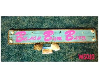 Beach bum sign | Etsy