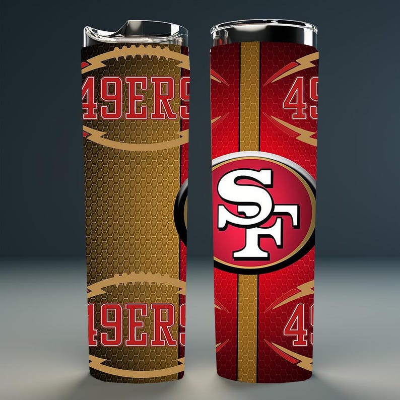 49ers Tumbler Sublimation Design: 20oz Skinny Tumbler PNG (digital ...
