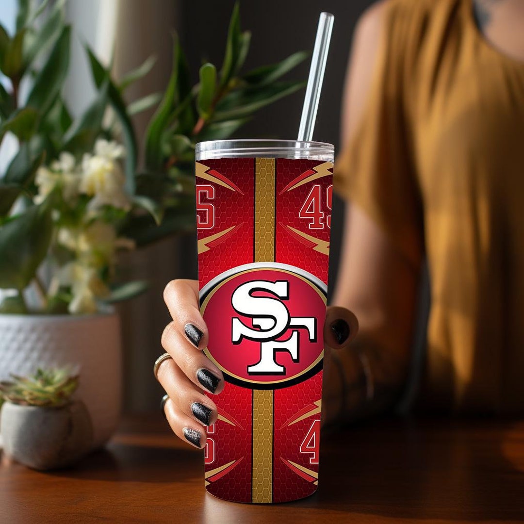 49ers Tumbler Sublimation, Niners Tumbler PNG, San Francisco Tumbler ...