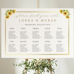 Editable Sunflower Welcome Sign Wedding Sunflower Sign Sunflower Bridal ...