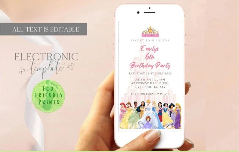 Editable Princess Welcome Sign Princess Birthday Girl Princess - Etsy