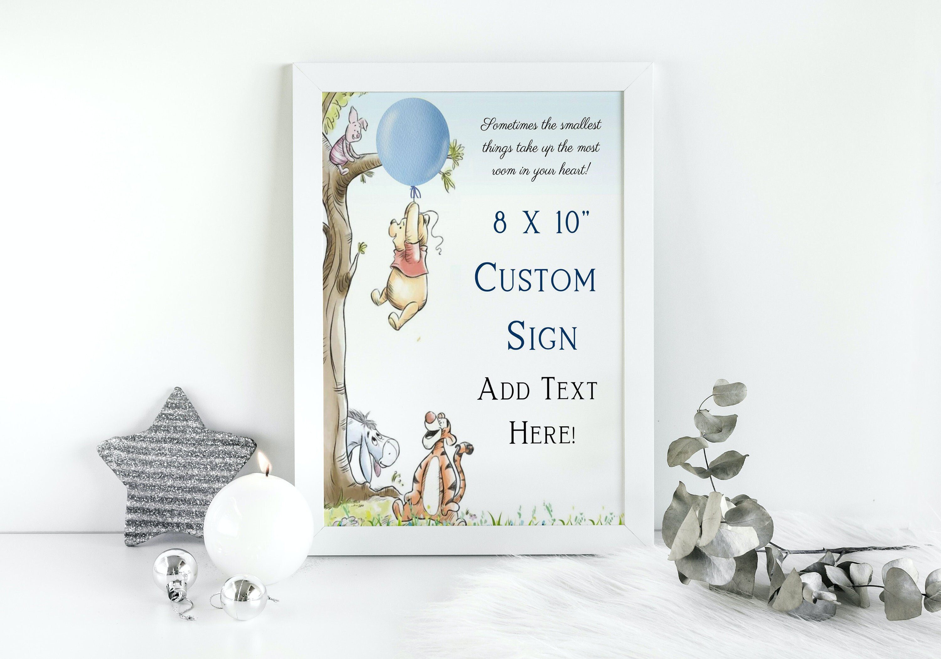 Pooh Bear Christening Poem Keepsake Personalised Christening - Etsy