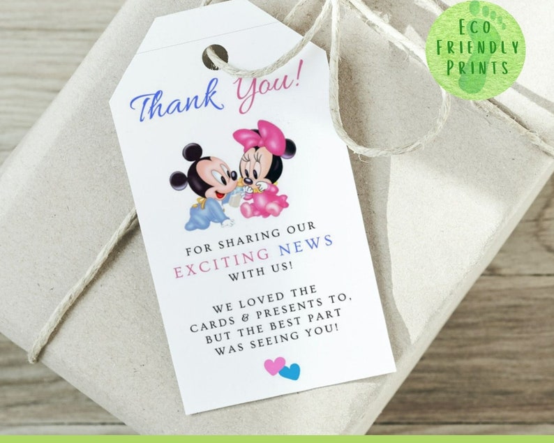 Editable Mickey Mouse Gender Reveal Invitation Gender Neutral - Etsy