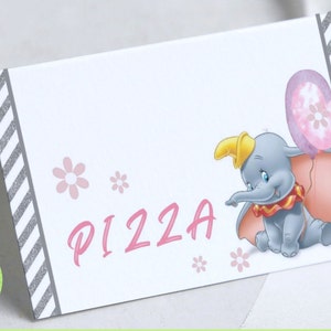 Pink Dumbo Welcome Sign Pink Dumbo Birthday Girl Pink Dumbo Party Decor ...