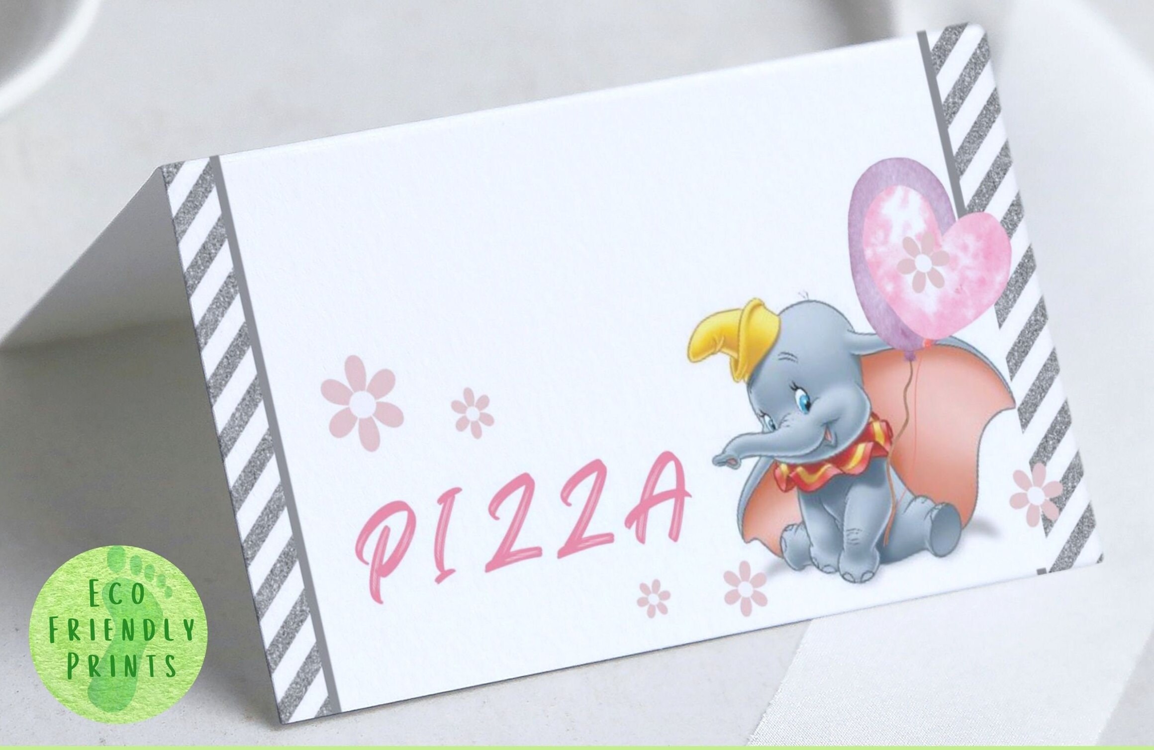 Pink Dumbo Welcome Sign Pink Dumbo Birthday Girl Pink Dumbo Party Decor ...