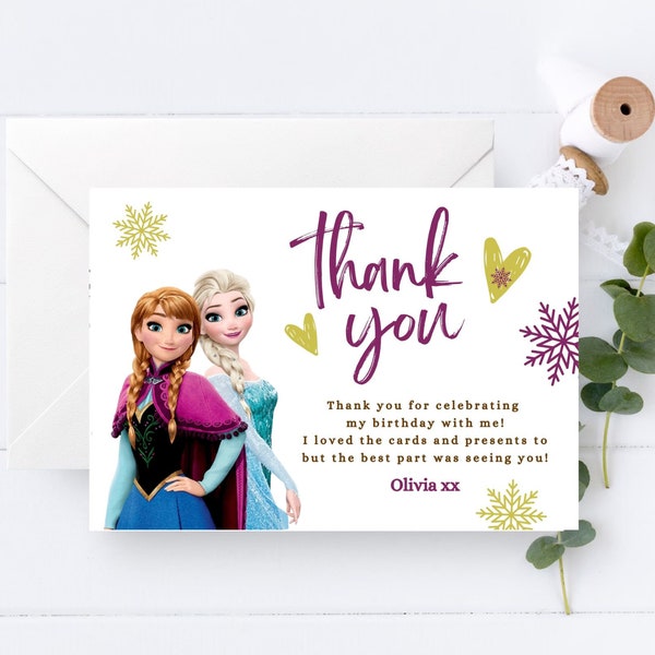 Frozen Thank You - Etsy