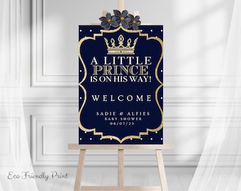 Prince Welcome Sign Baby Shower, Prince Baby Shower Welcome Sign ...