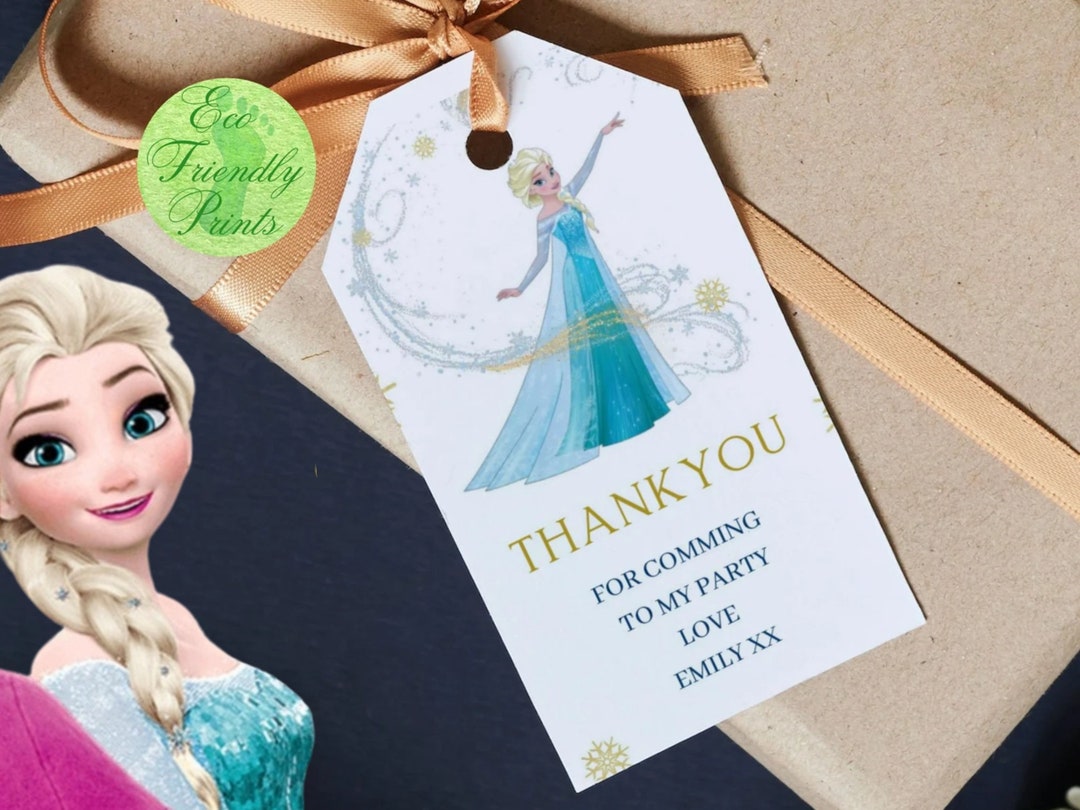 INSTANT DOWNLOAD Digital FROZEN Anna Elsa Thank You Favor Tags ...