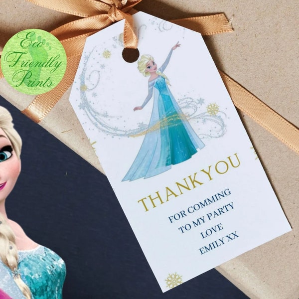 Frozen Birthday Tags - Etsy