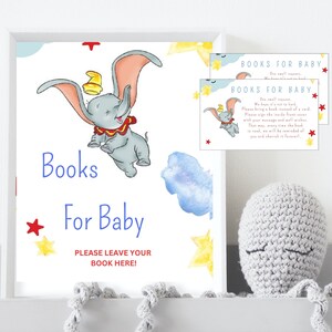 Dumbo Books for Baby & Diaper Raffle Card Inserts, Dumbo Card Inserts ...