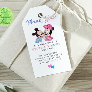 Editable Mickey Mouse Gender Reveal Invitation Gender Neutral - Etsy