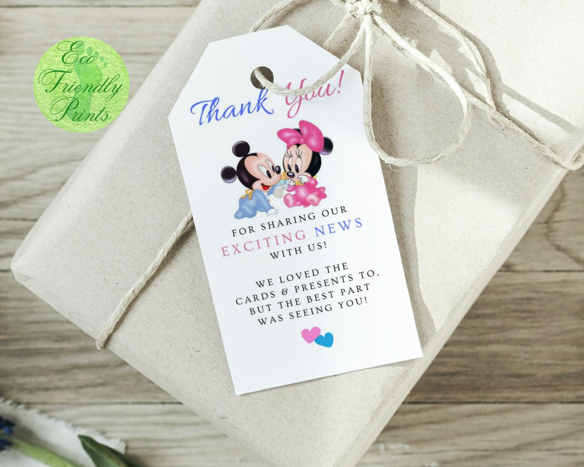 Editable Mickey Mouse Gender Reveal Invitation Gender Neutral Mickey or ...
